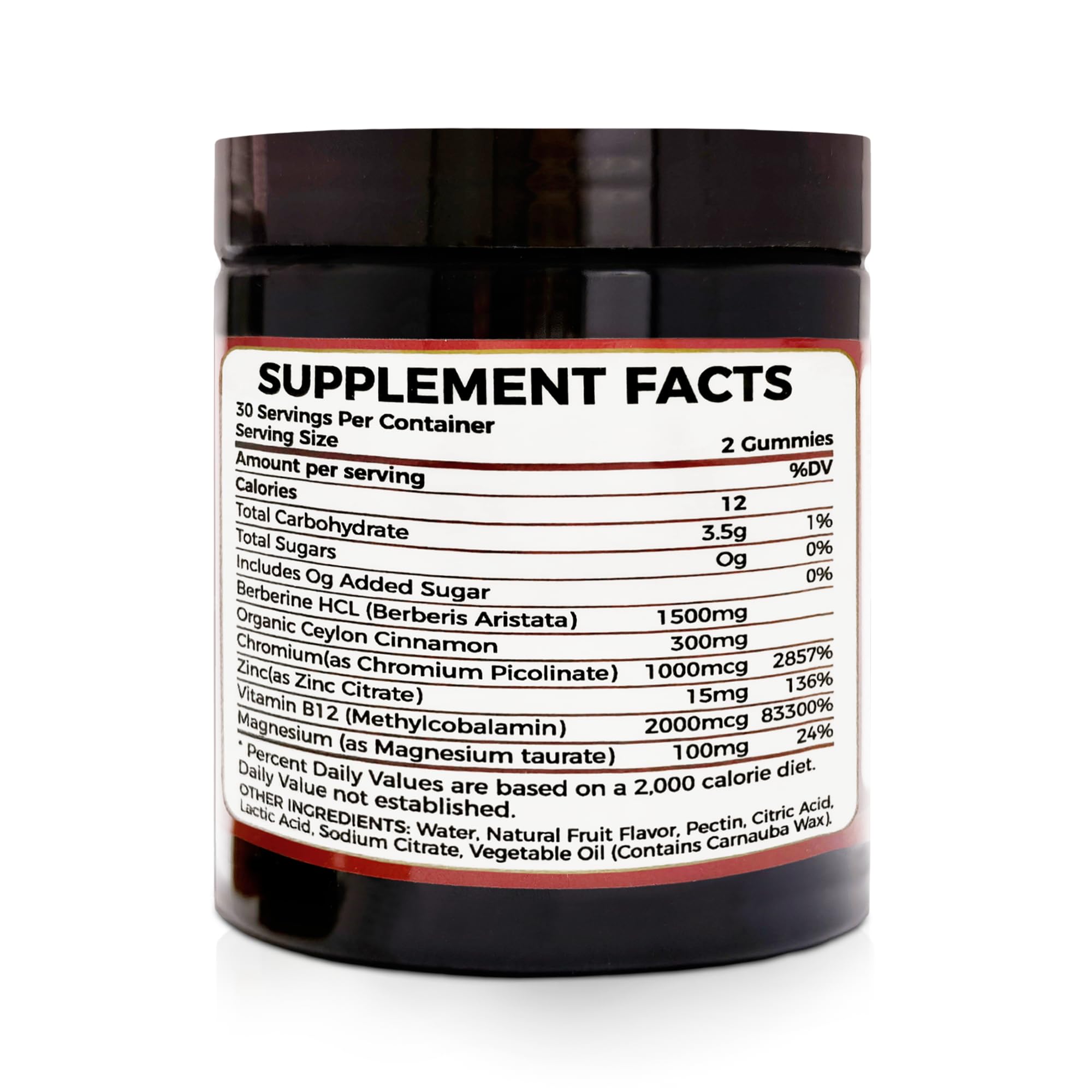 1500mg berberine support with cinnamon