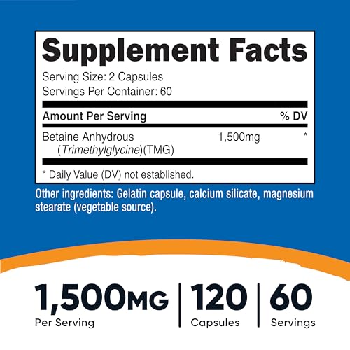 1500mg betaine anhydrous for energy