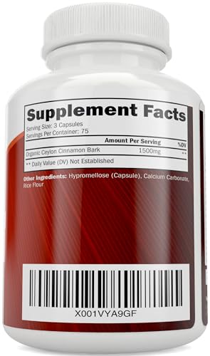 1500mg Ceylon cinnamon for wellness