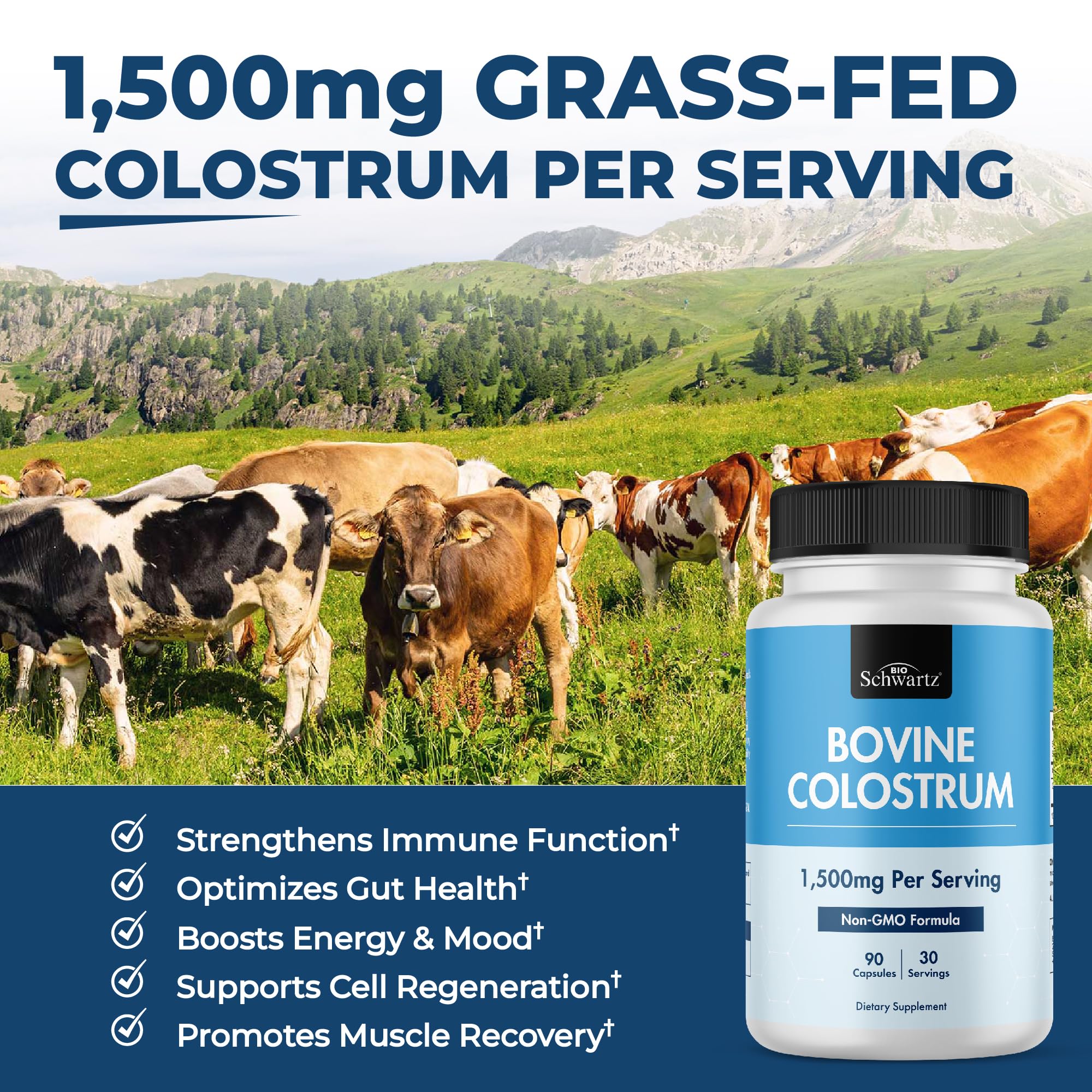 1500mg colostrum for gut health