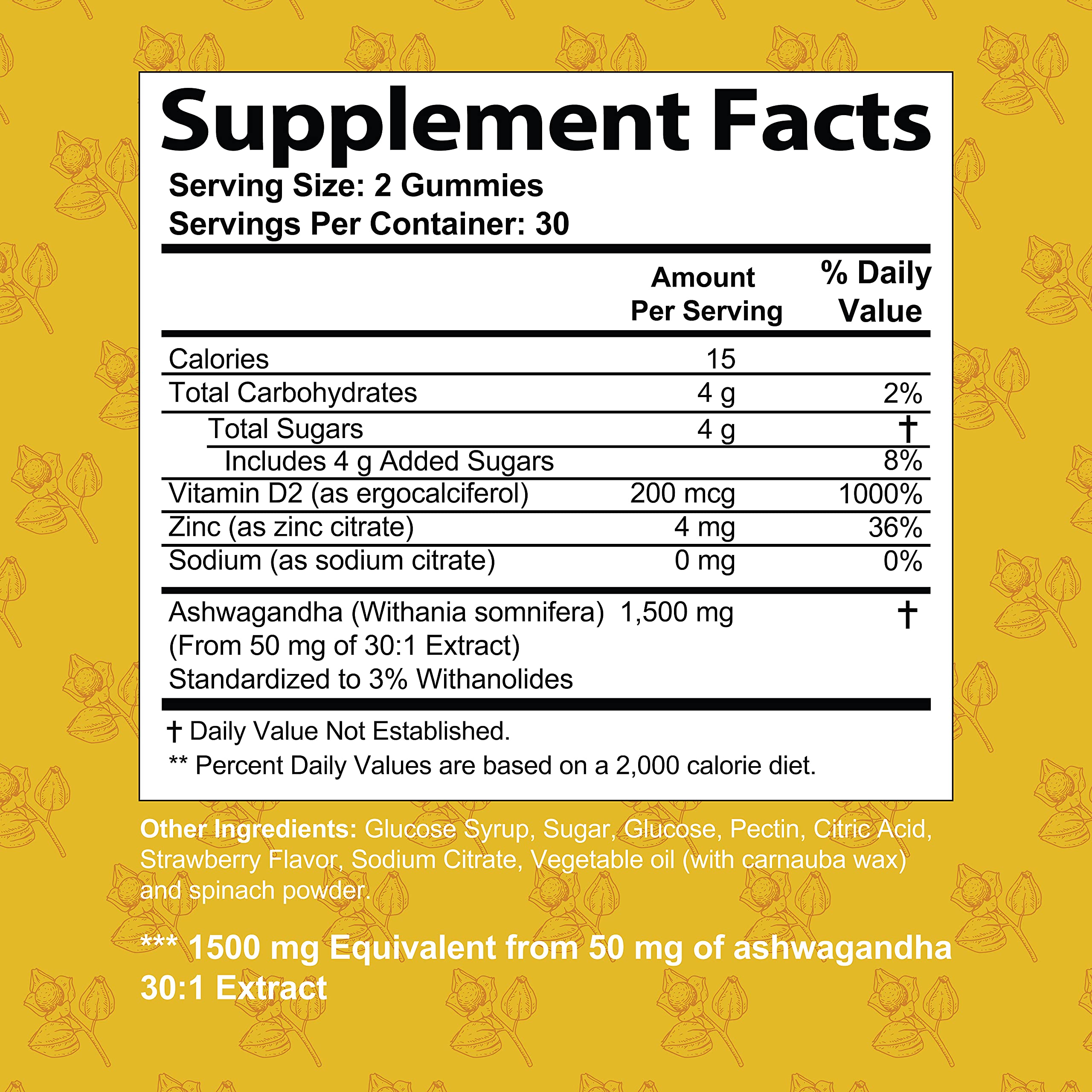 1500mg energy boosting gummies