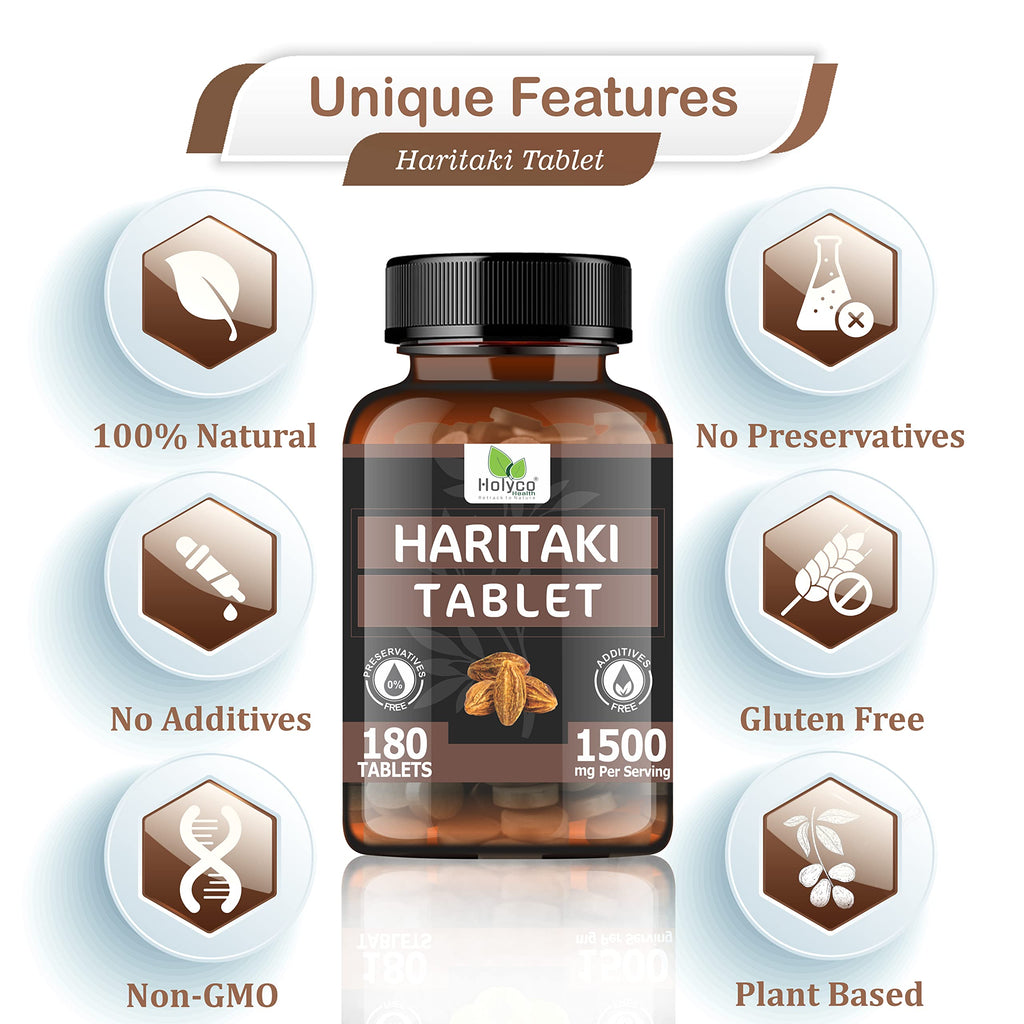 1500mg Haritaki tablets per serving