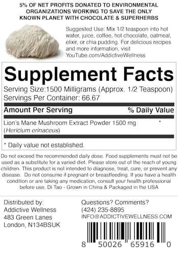 1500mg Lion's Mane for clarity