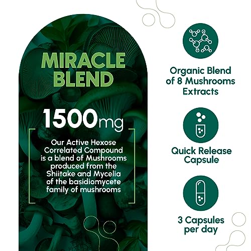 1500mg mushroom supplement for wellness