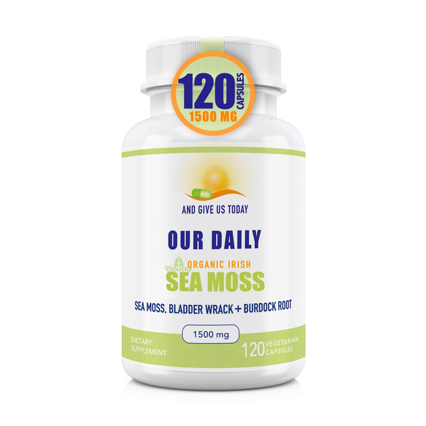 1500mg sea moss capsules for wellness