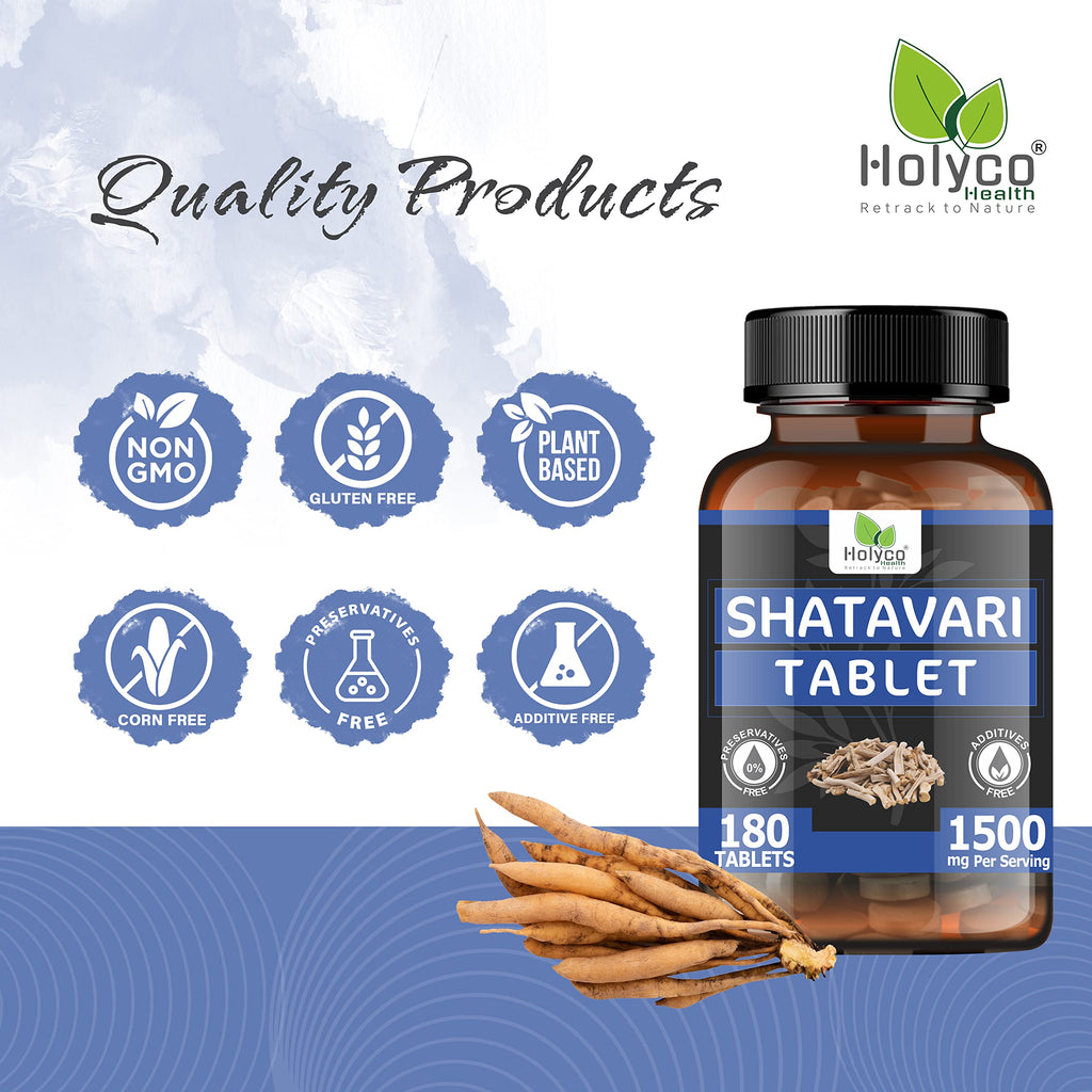 1500mg Shatavari tablets for wellness