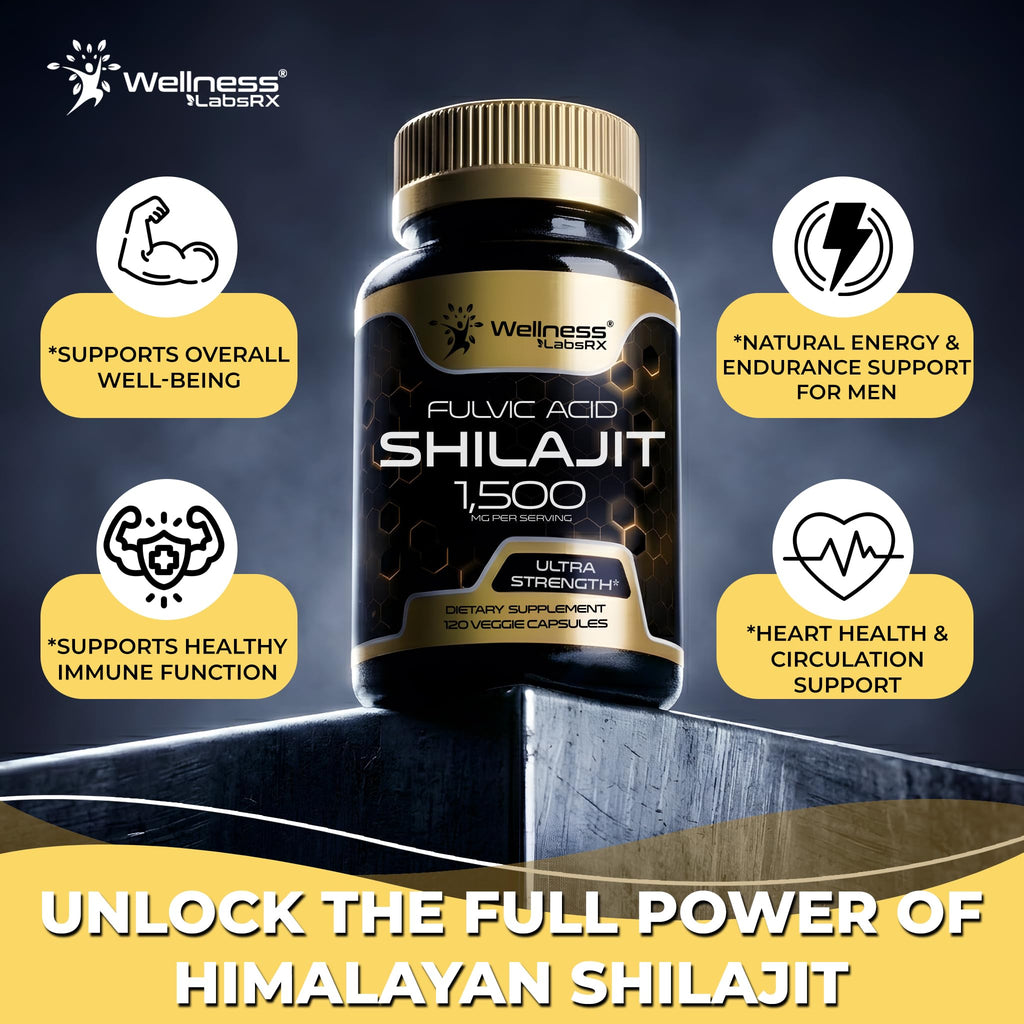 1500mg shilajit capsules for men