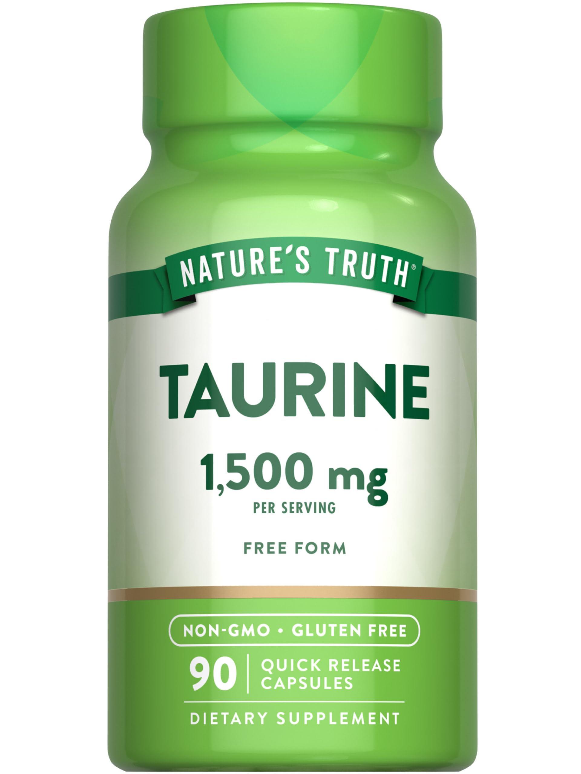 1500mg taurine for energy support