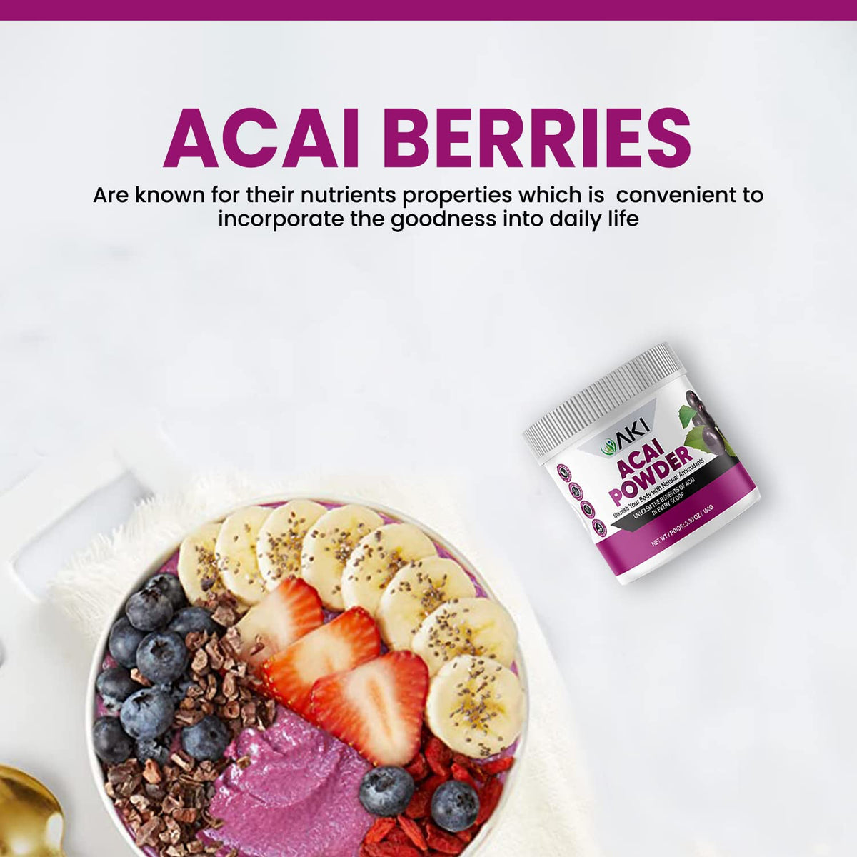 150g acai powder for daily use