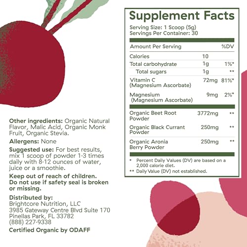 150g beet root powder for energy