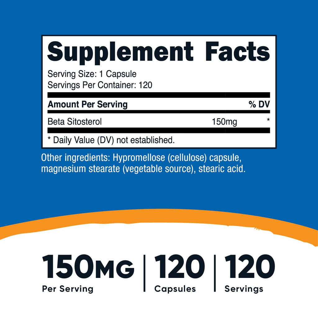 150mg Beta Sitosterol for cholesterol support