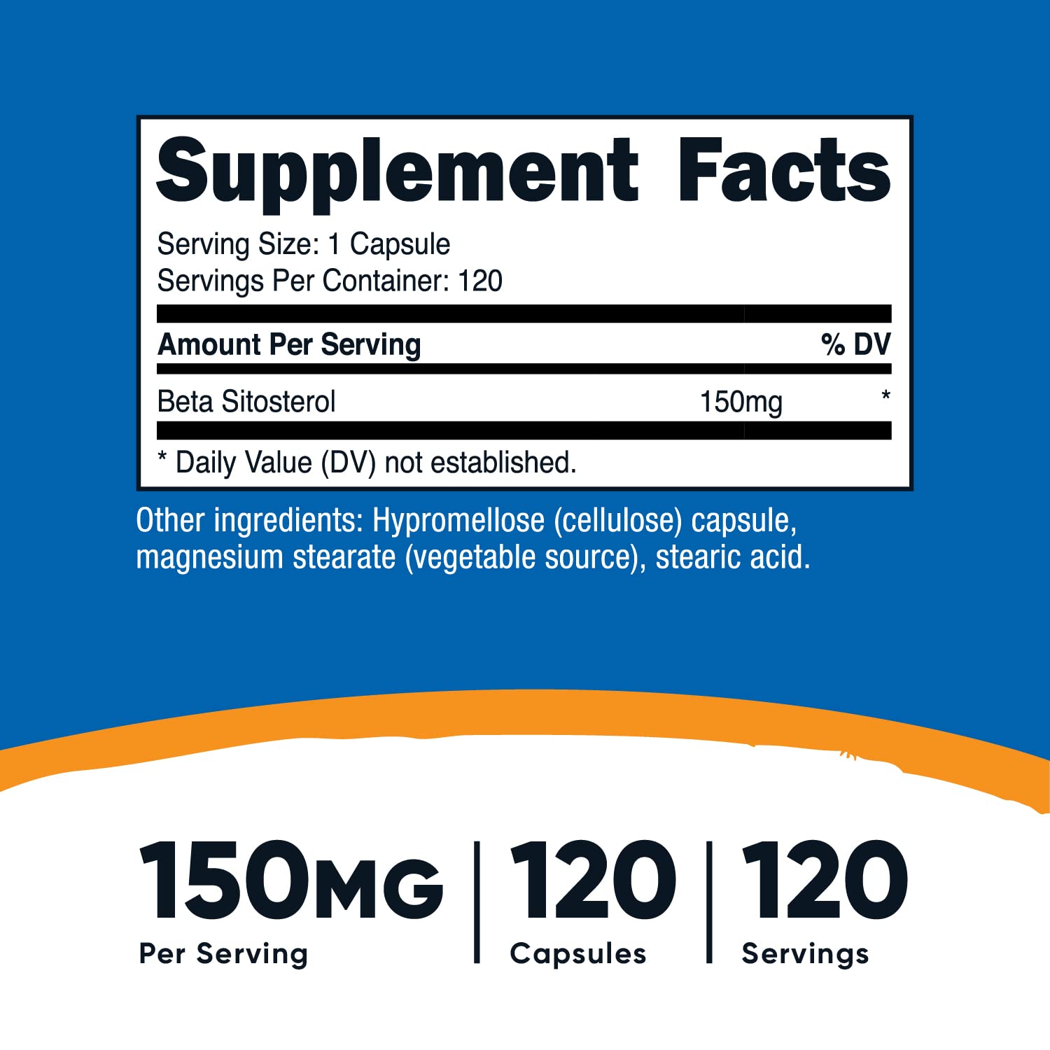 150mg Beta Sitosterol for cholesterol support