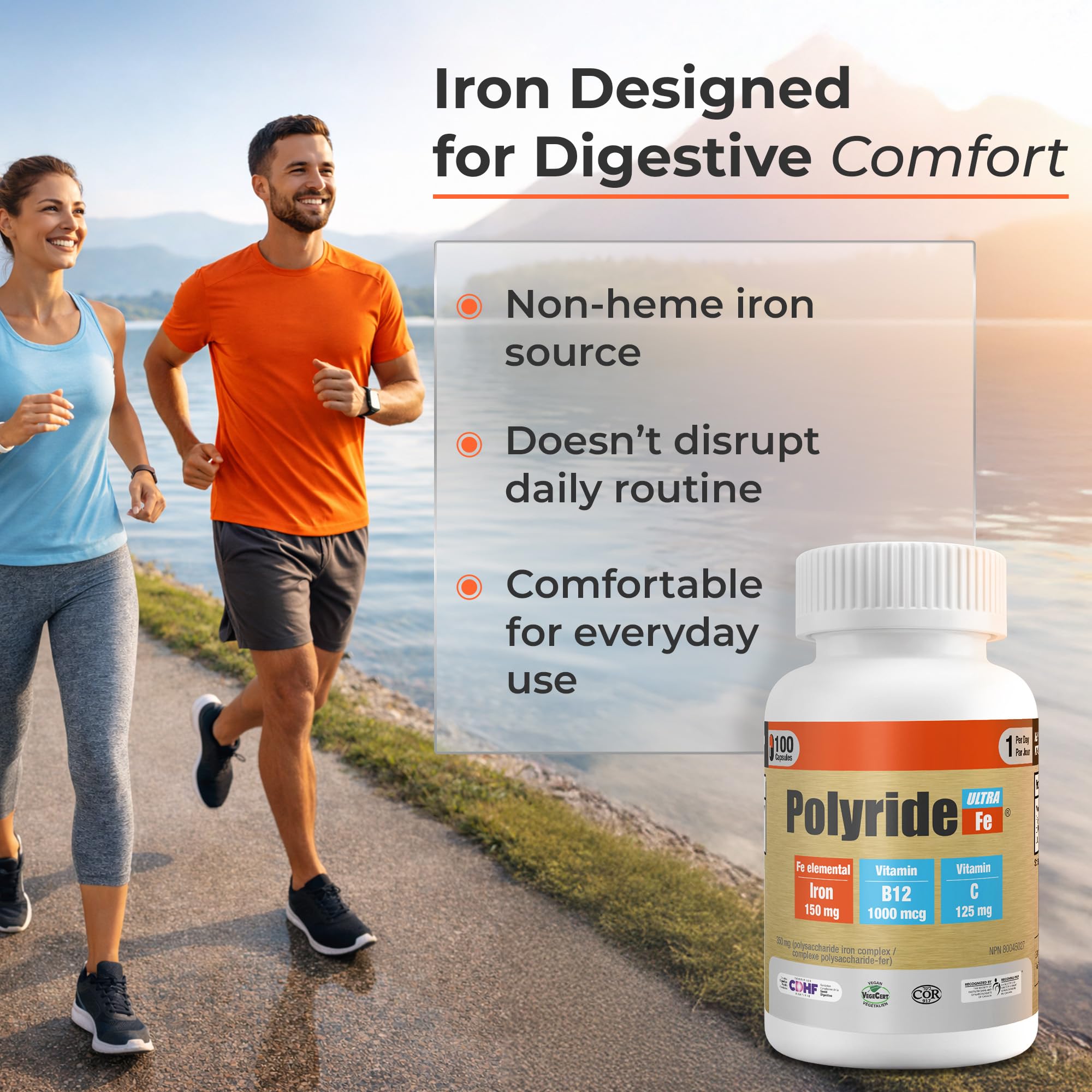 150mg iron with Vitamin C