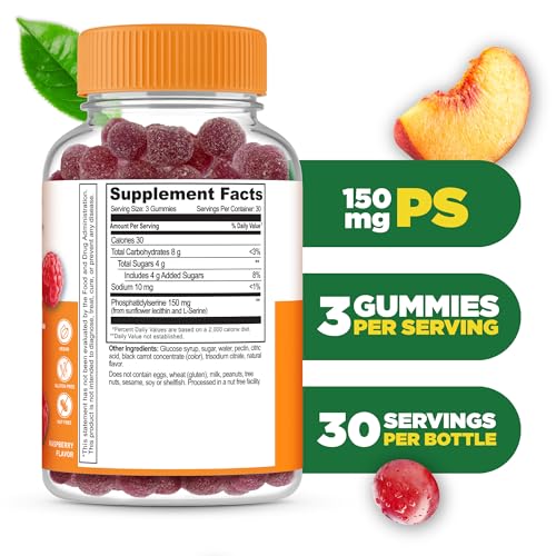 150mg phosphatidylserine gummies for brain health