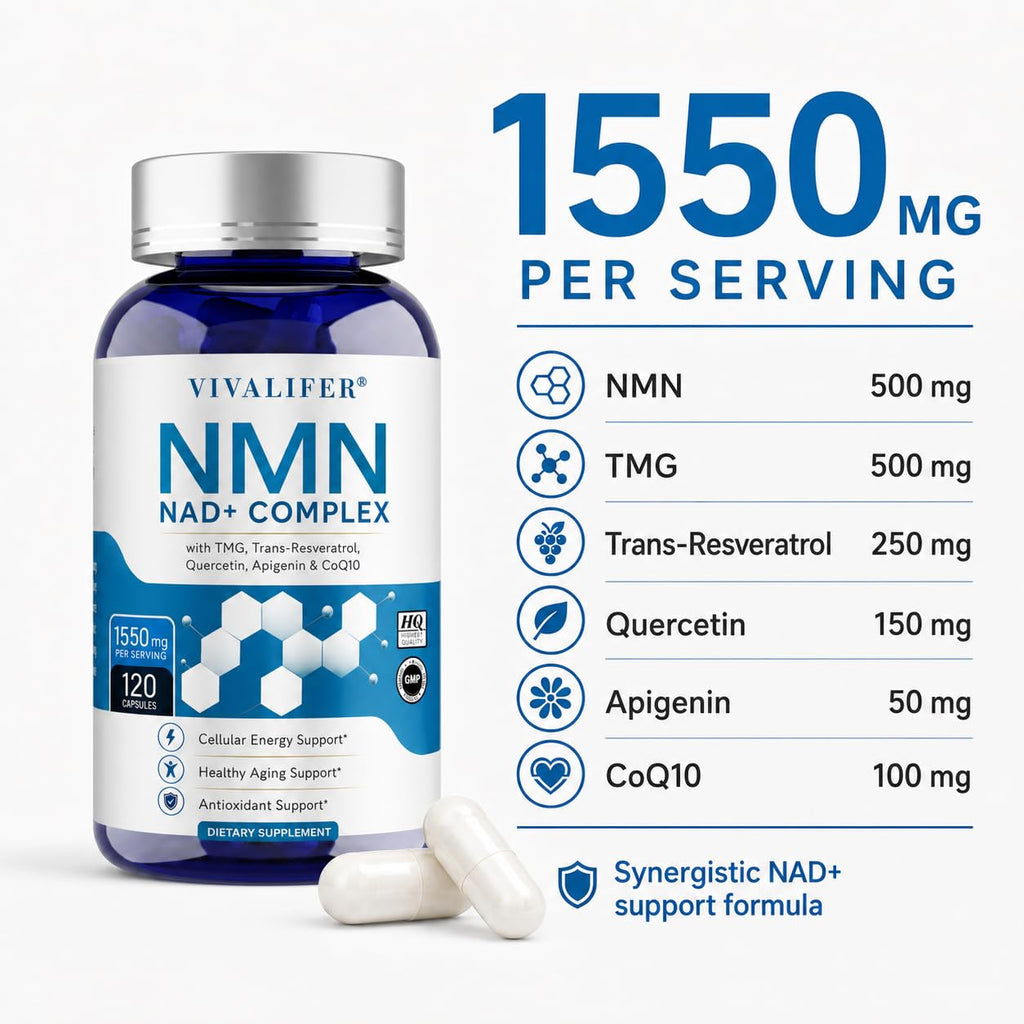 1550 mg NMN veggie capsules