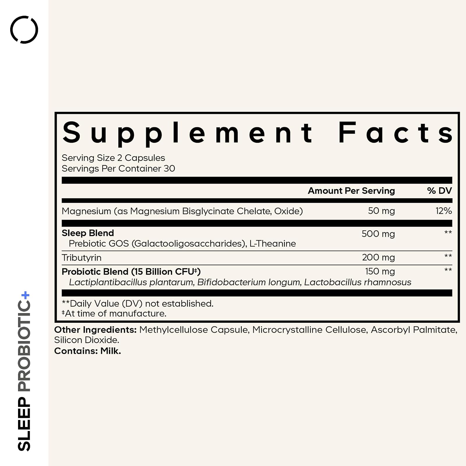 15B CFU probiotics for better sleep