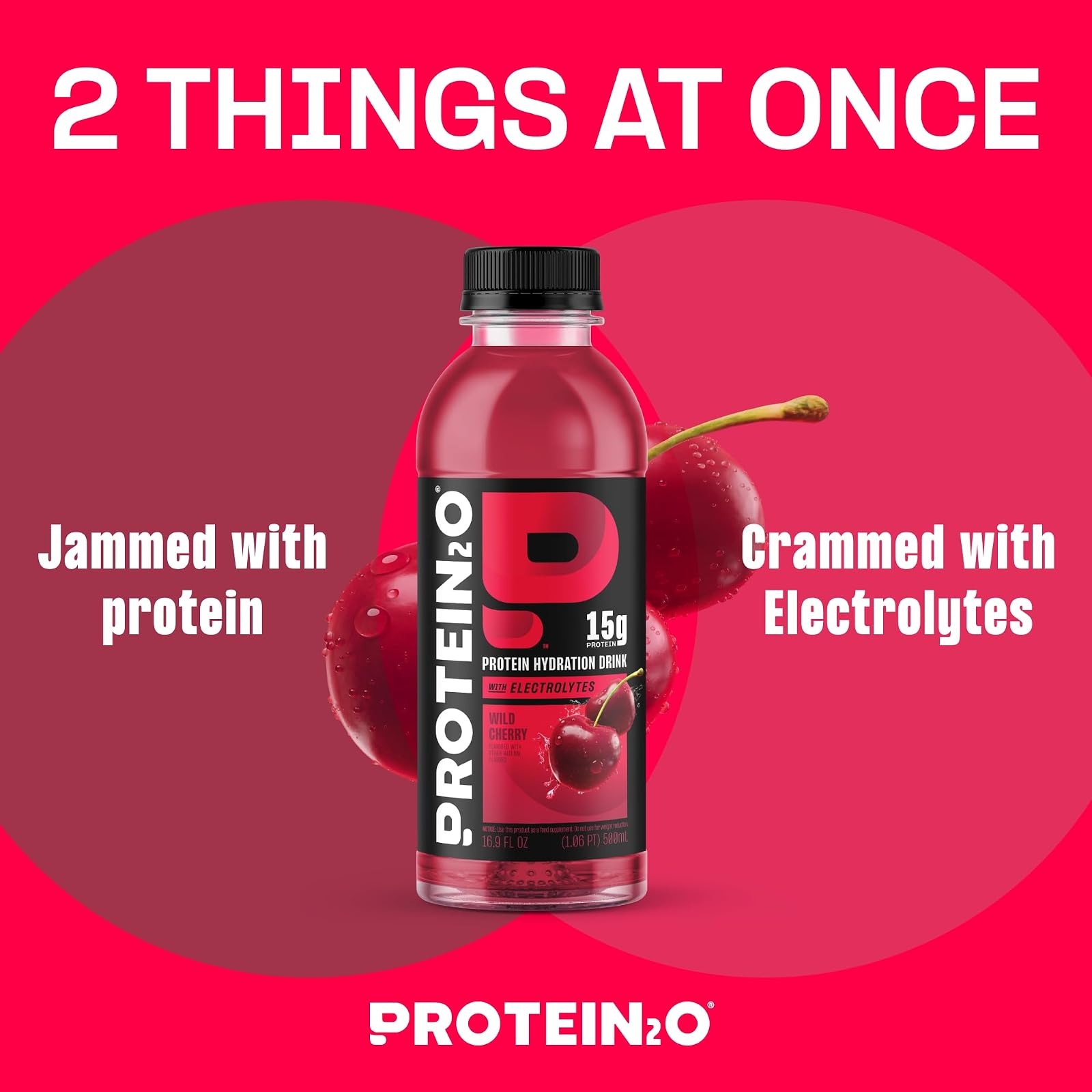 15g whey protein isolate per bottle