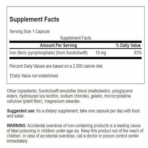 15mg iron for daily wellness