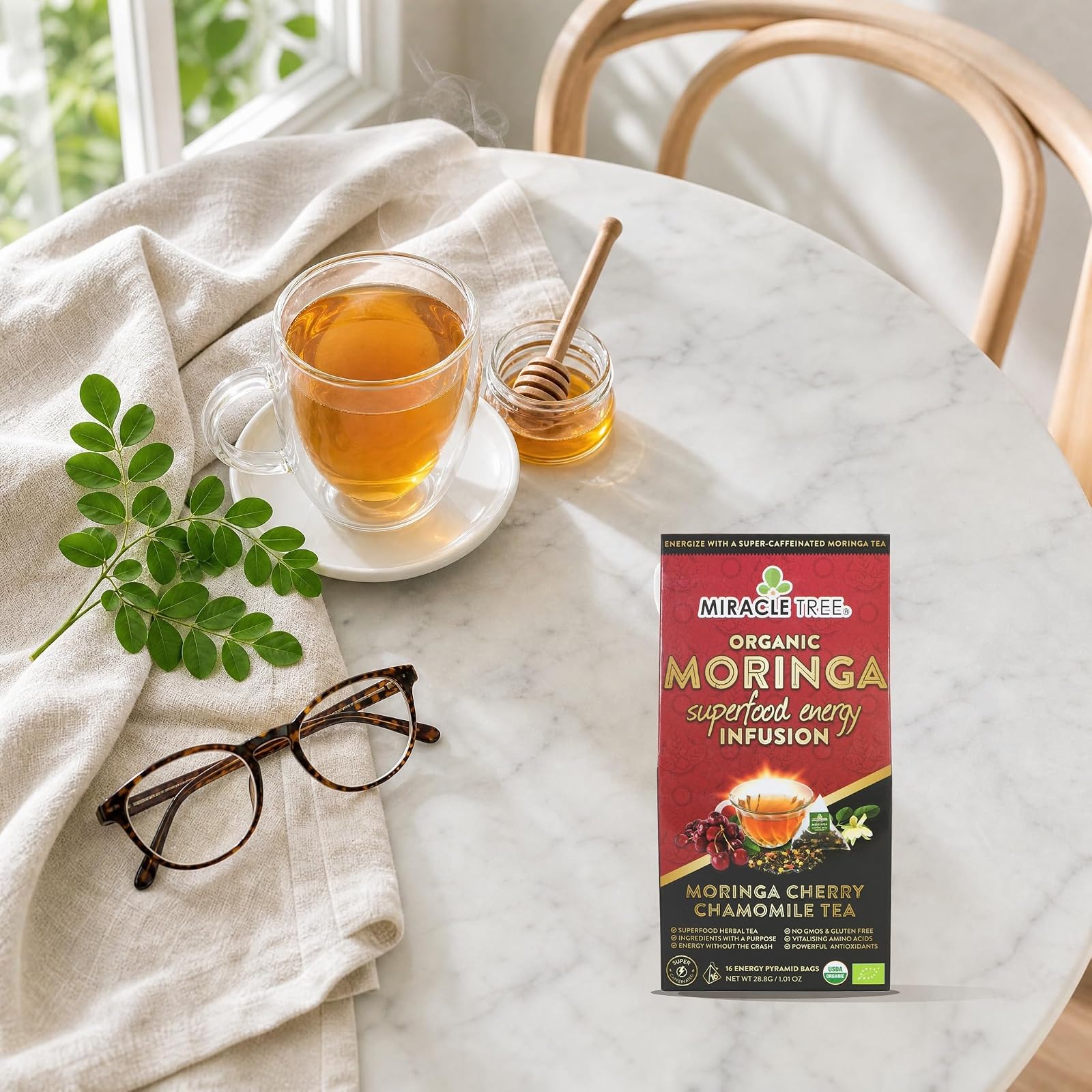 16 bags of organic energy tea