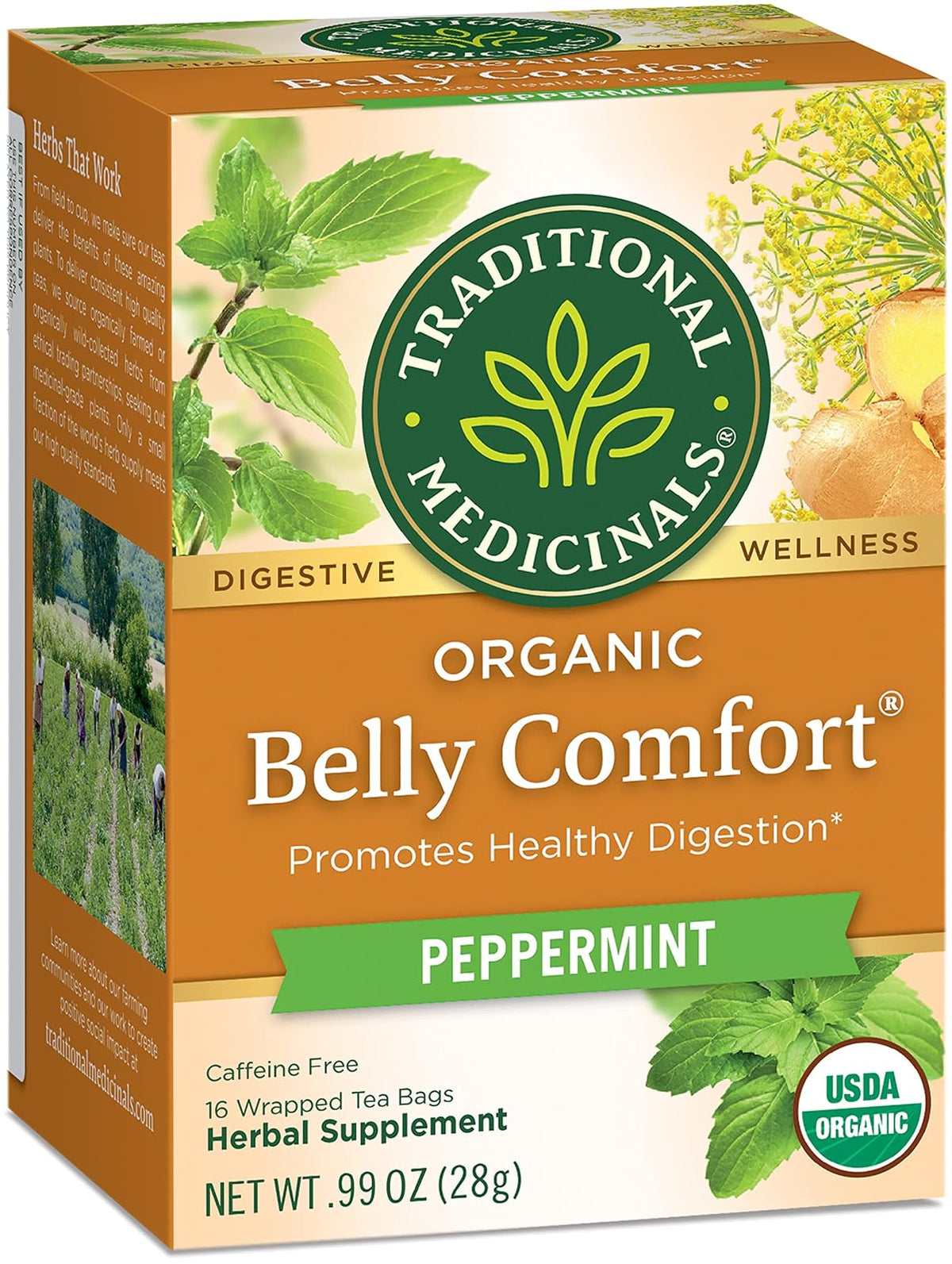 16 count peppermint tea for convenience