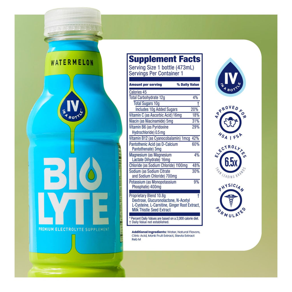 16 fl oz BIOLYTE electrolyte drink