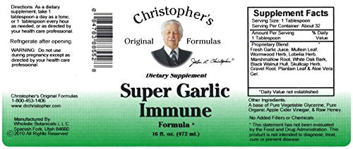 16 fl oz garlic wellness syrup