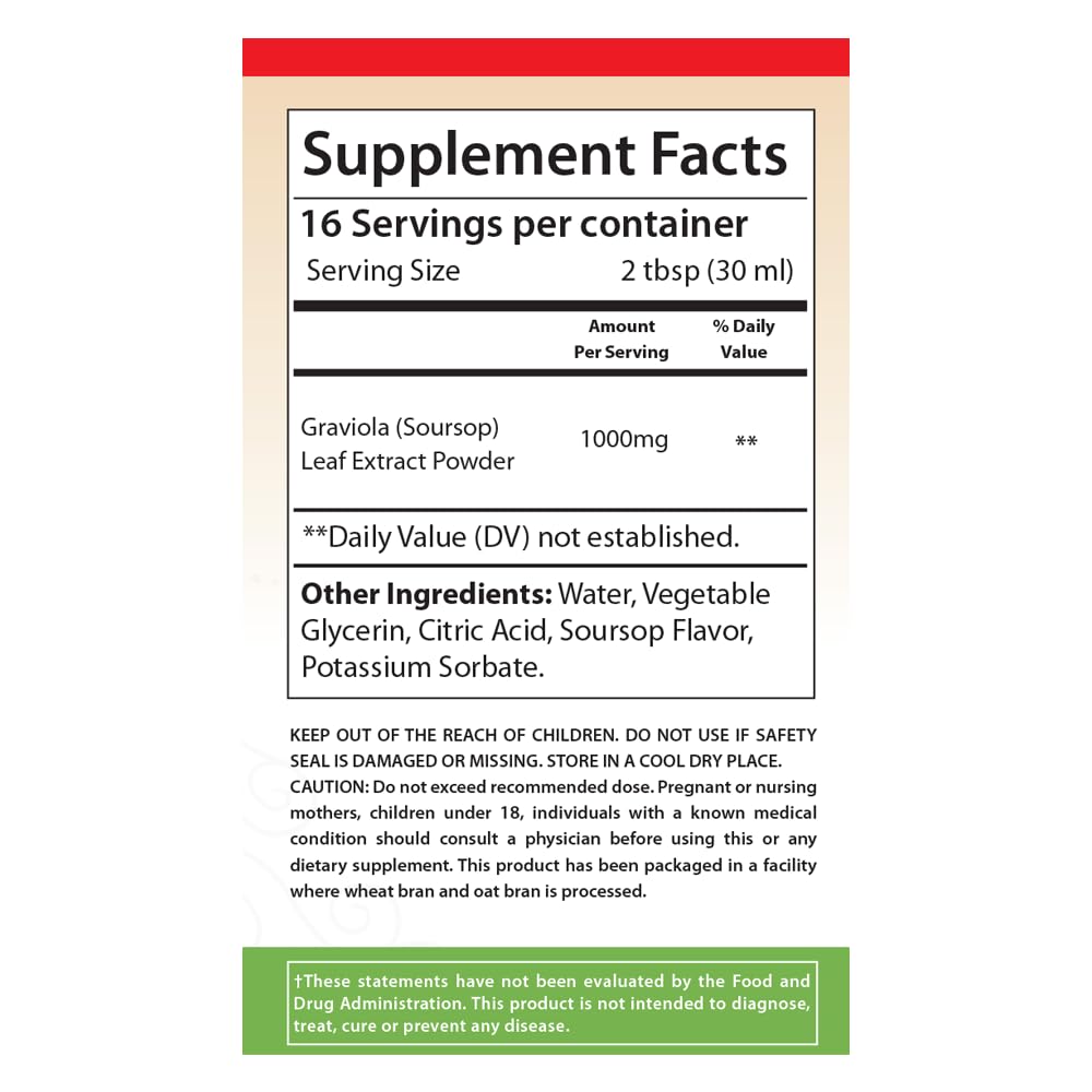 16 fl oz Graviola extract for wellness