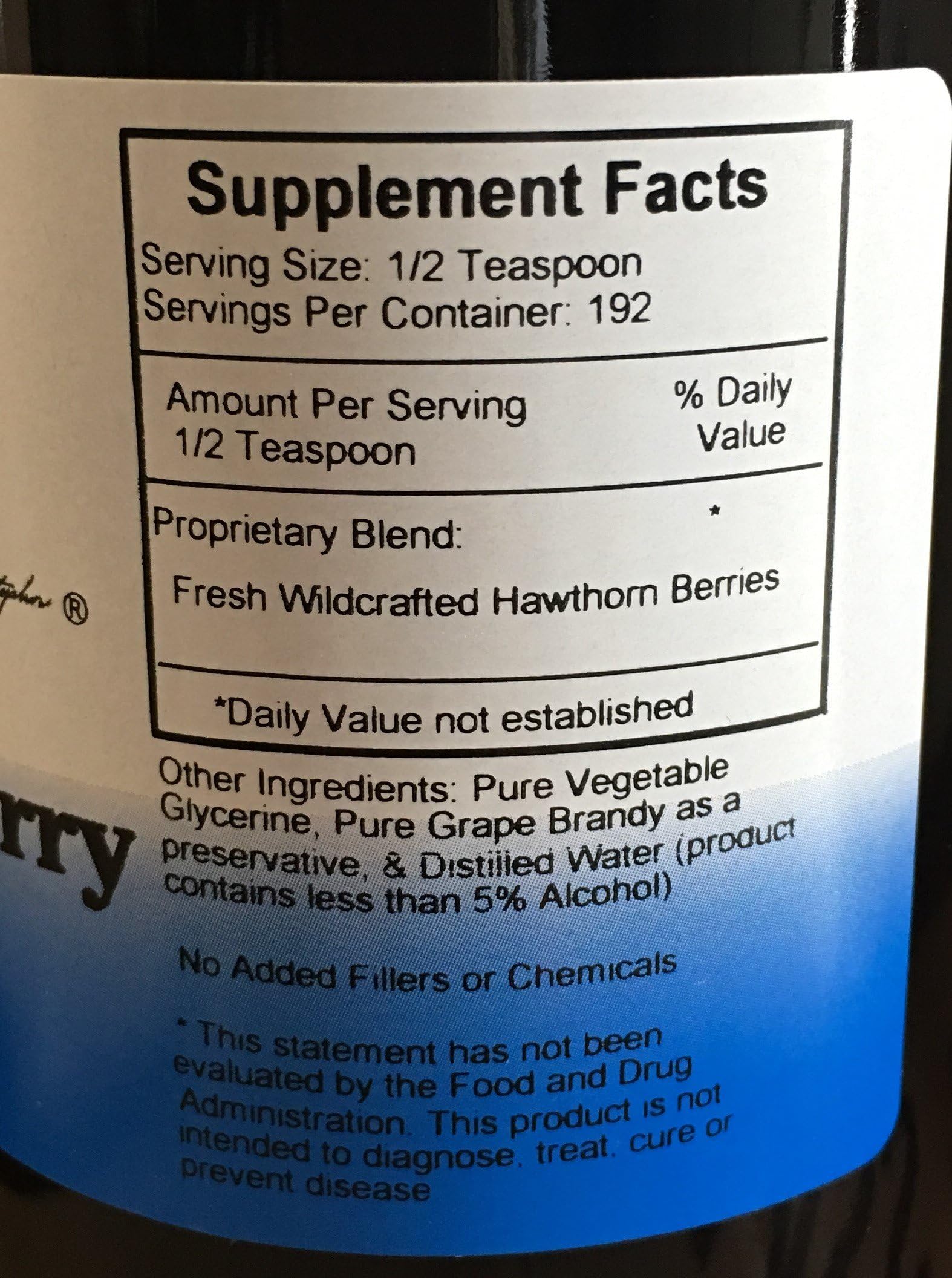 16 fl oz hawthorn berry extract