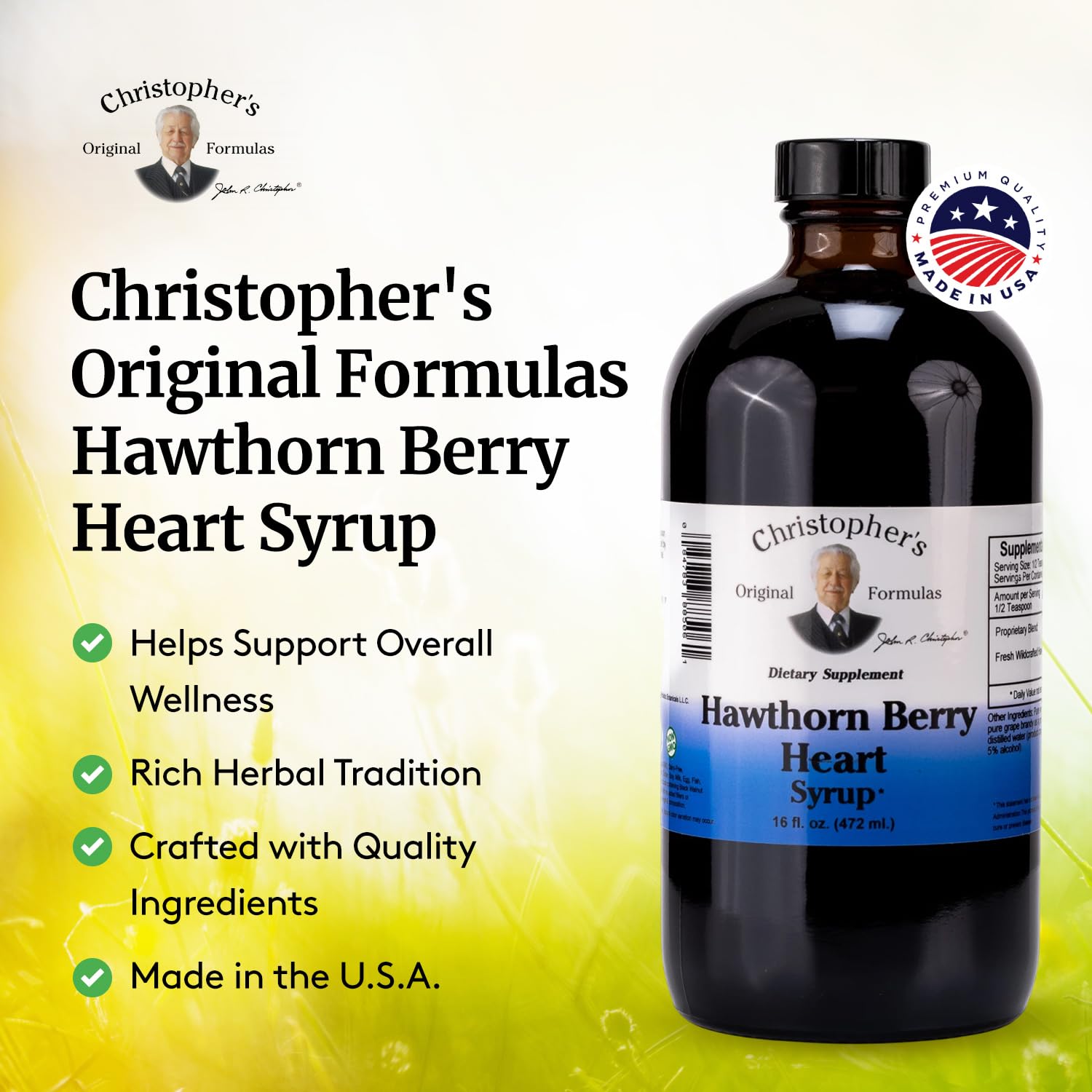 16 fl oz hawthorn berry syrup