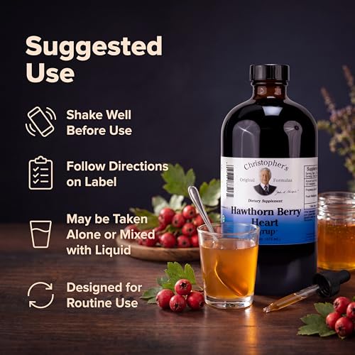 16 fl oz hawthorn syrup bottle