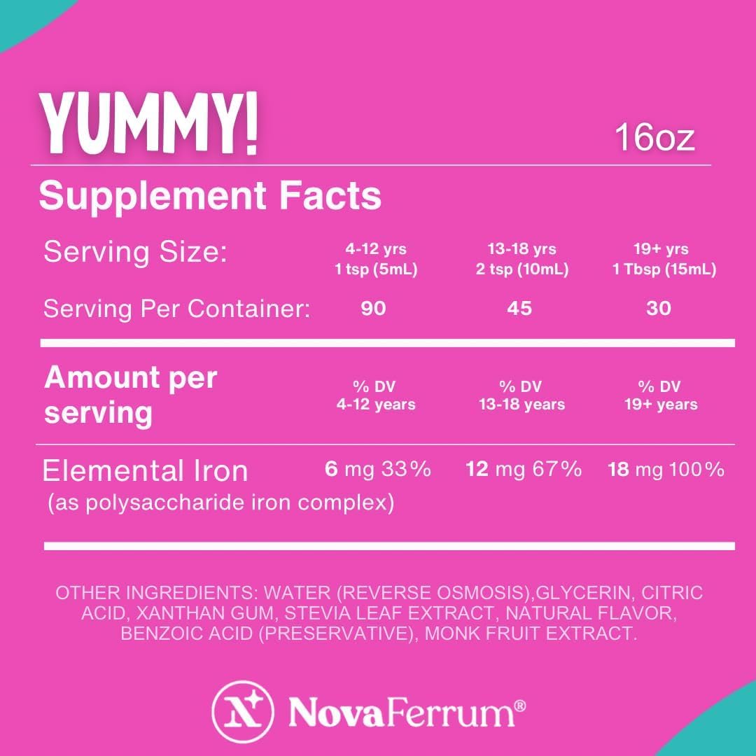 16 Fl Oz NovaFerrum iron formula