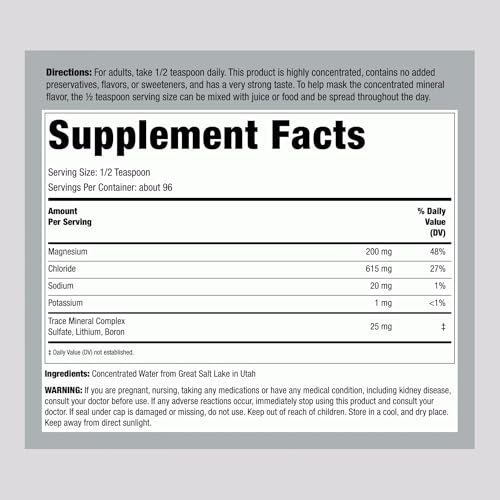 16 fl oz trace mineral supplement