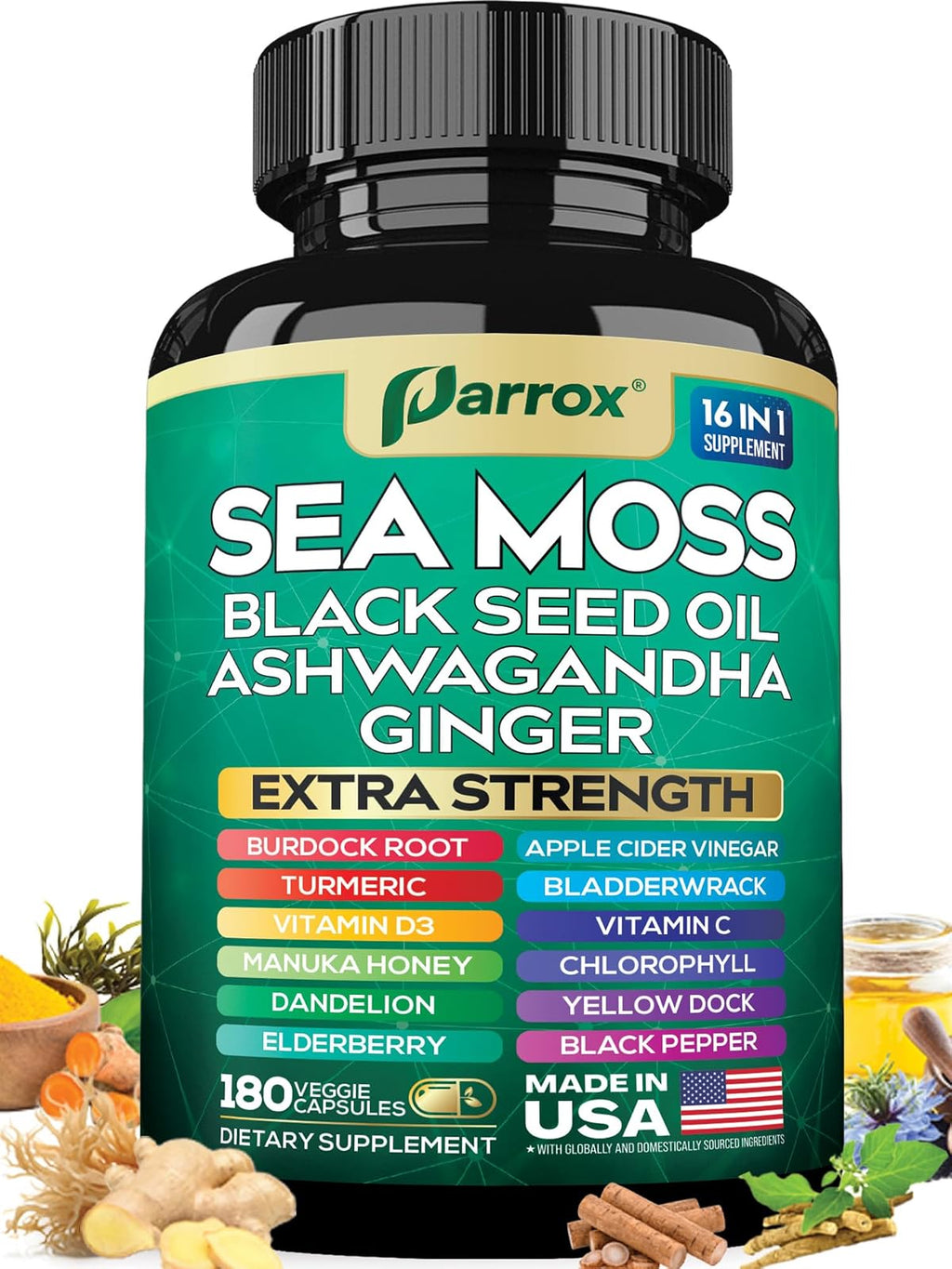 16-in-1 Ashwagandha multivitamin capsules