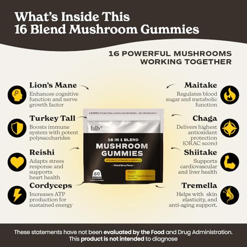 16 in 1 mushroom blend for wellness