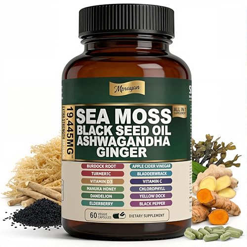 16-in-1 Sea Moss capsules for wellness