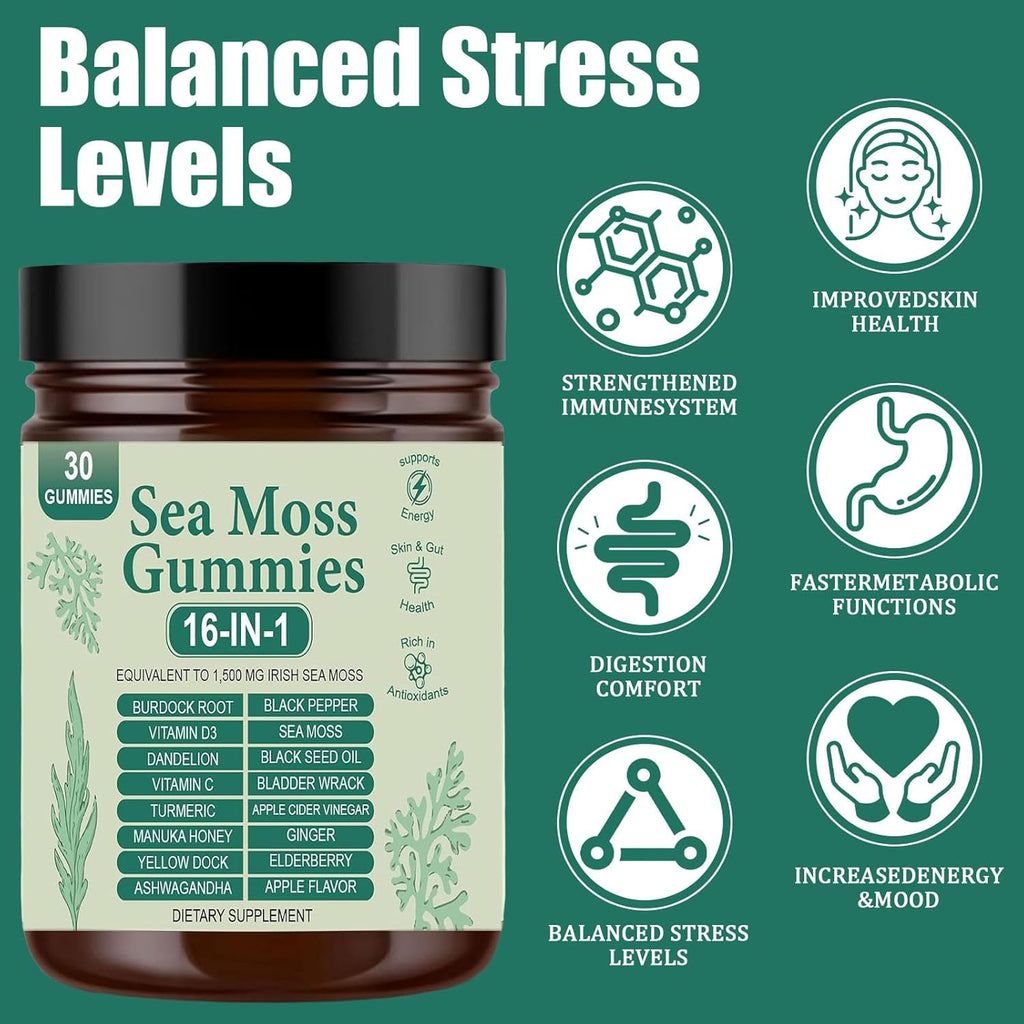 16-in-1 sea moss gummies benefits