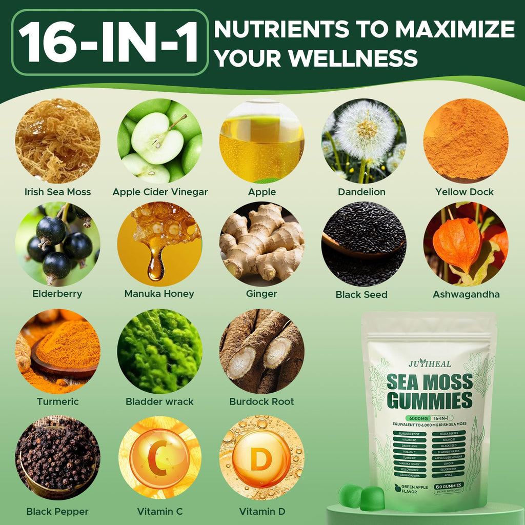 16 in 1 sea moss gummy supplements
