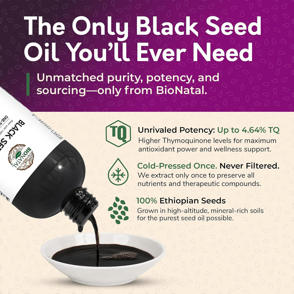 16 oz black seed oil bottle