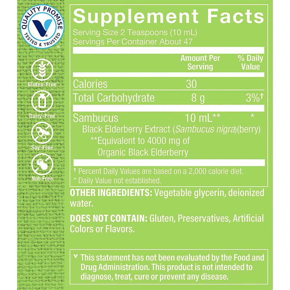 16 oz elderberry extract for wellness
