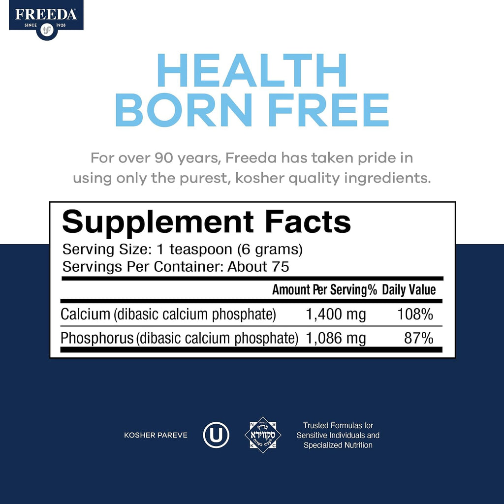 16 oz Freeda calcium for optimal absorption