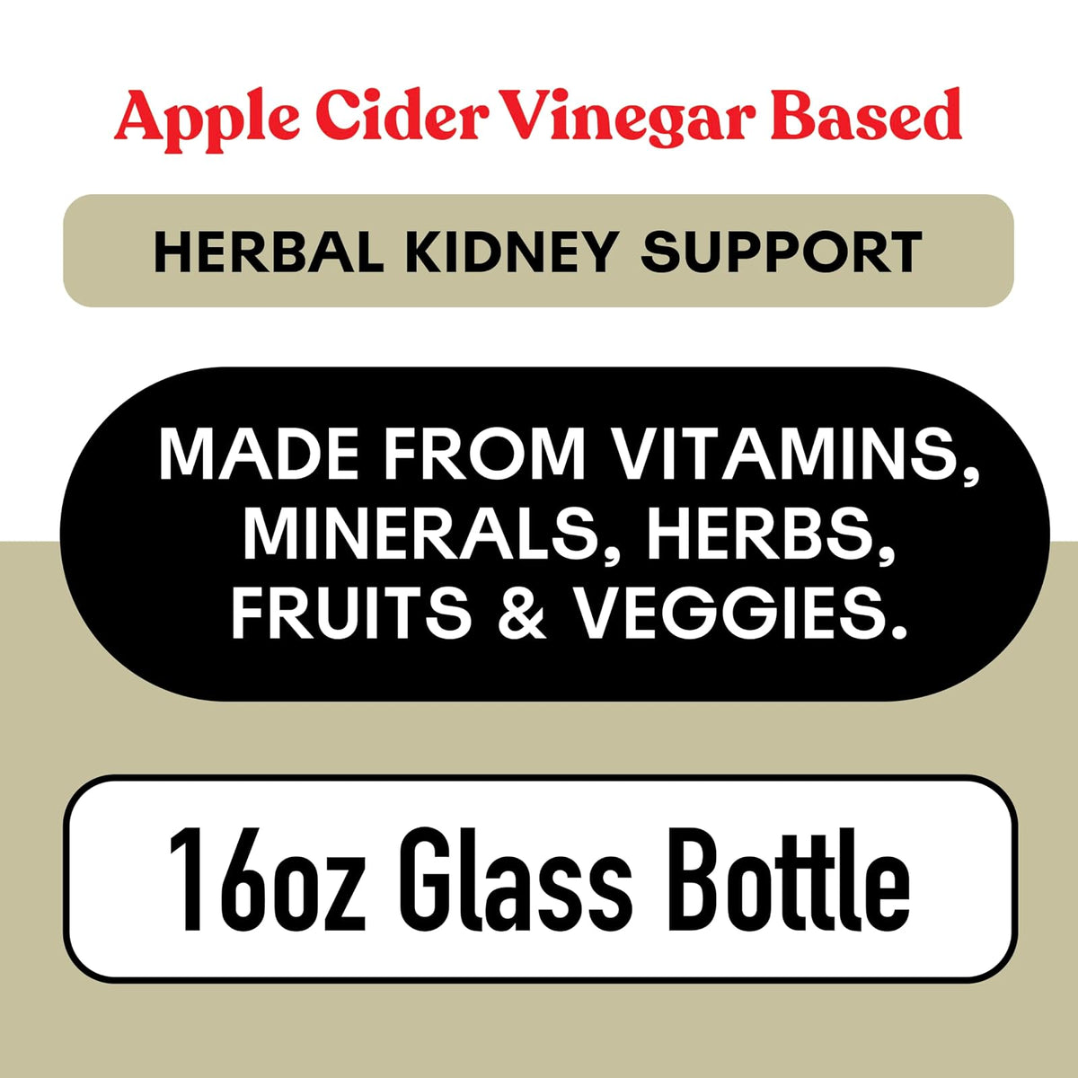 16 oz glass bottle detox