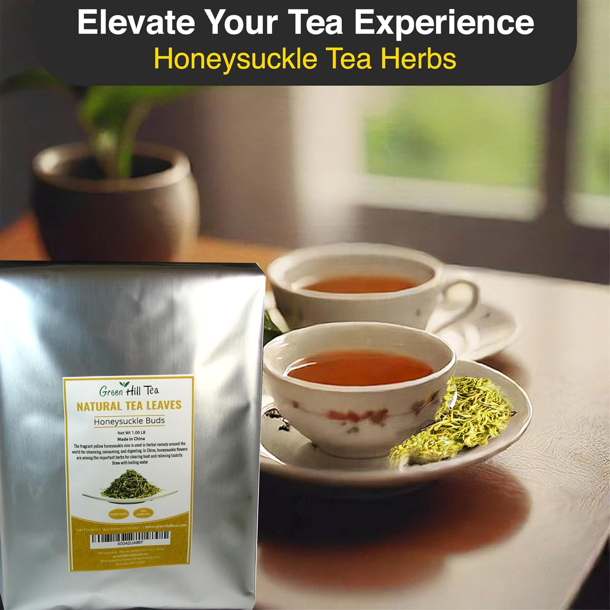 16 oz honeysuckle tea package