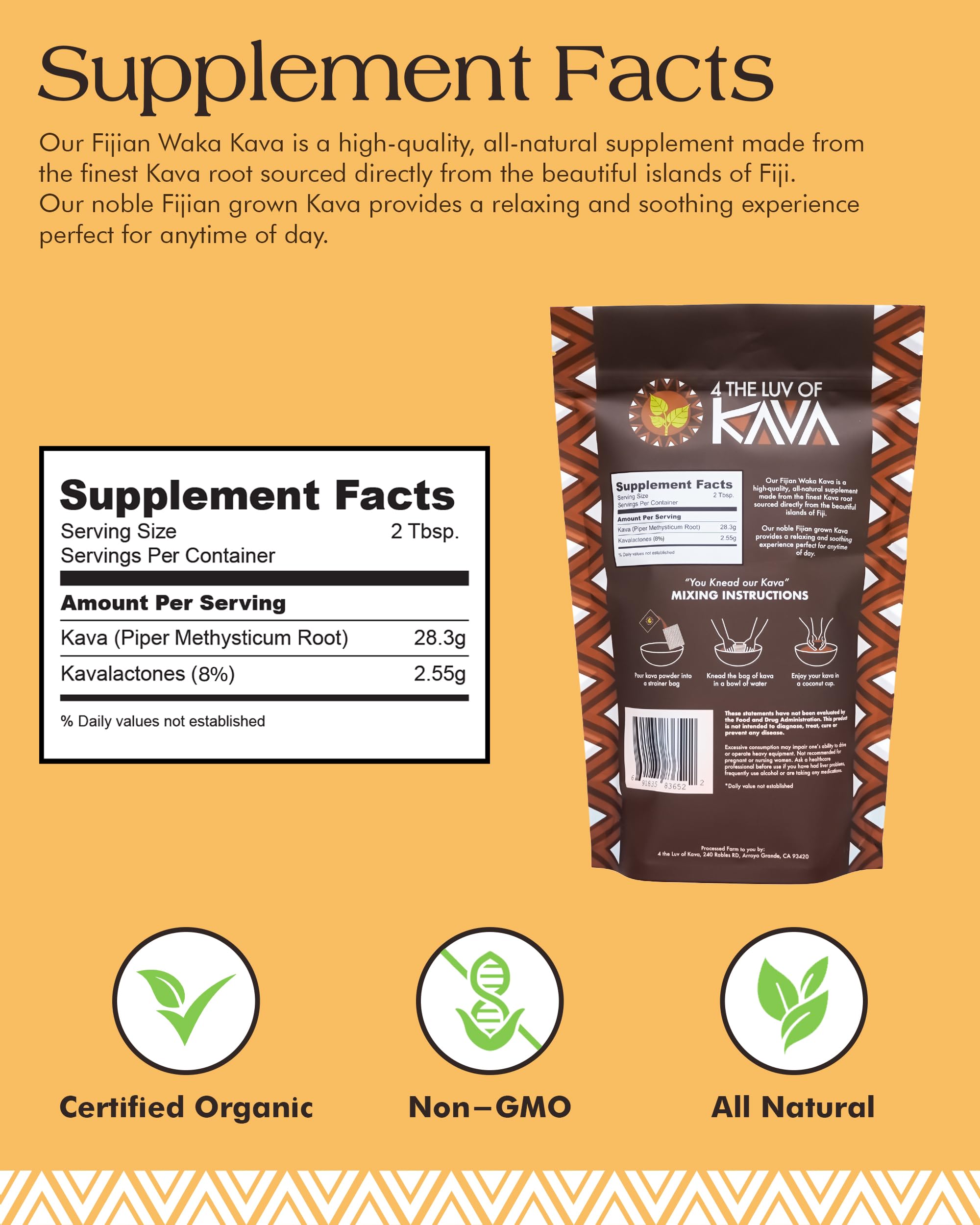 16 oz kava kava root extract