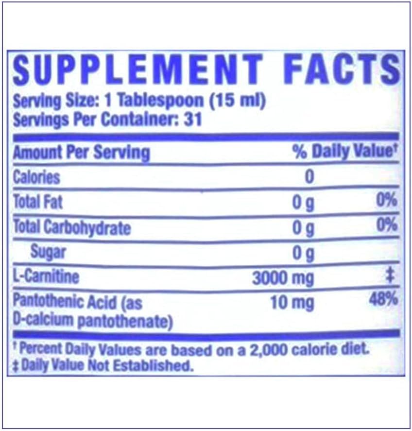 16 oz L-Carnitine for endurance