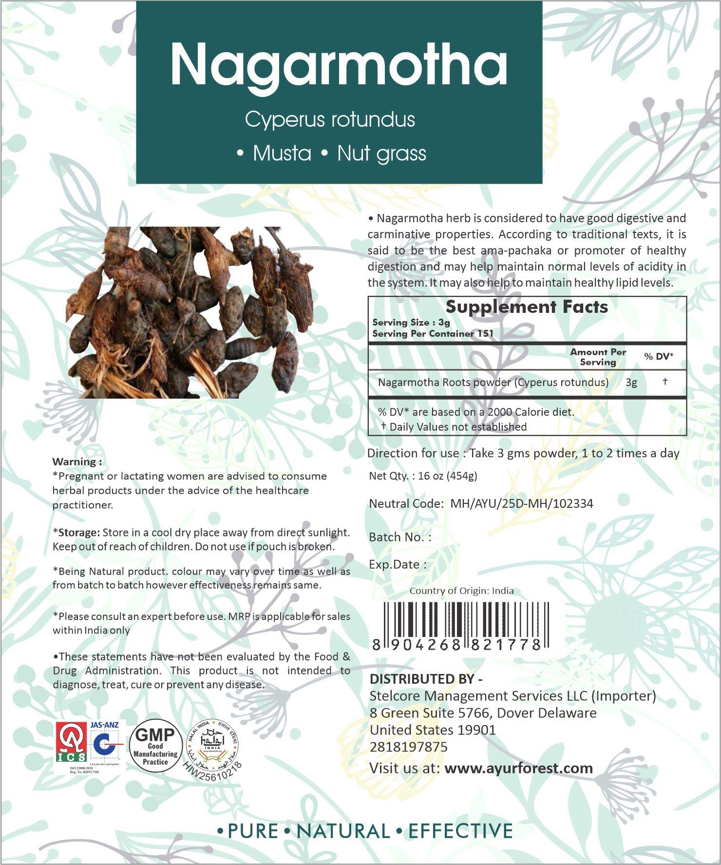 16 oz nagarmotha for wellness