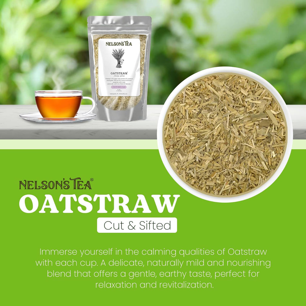16 oz oatstraw tea for relaxation
