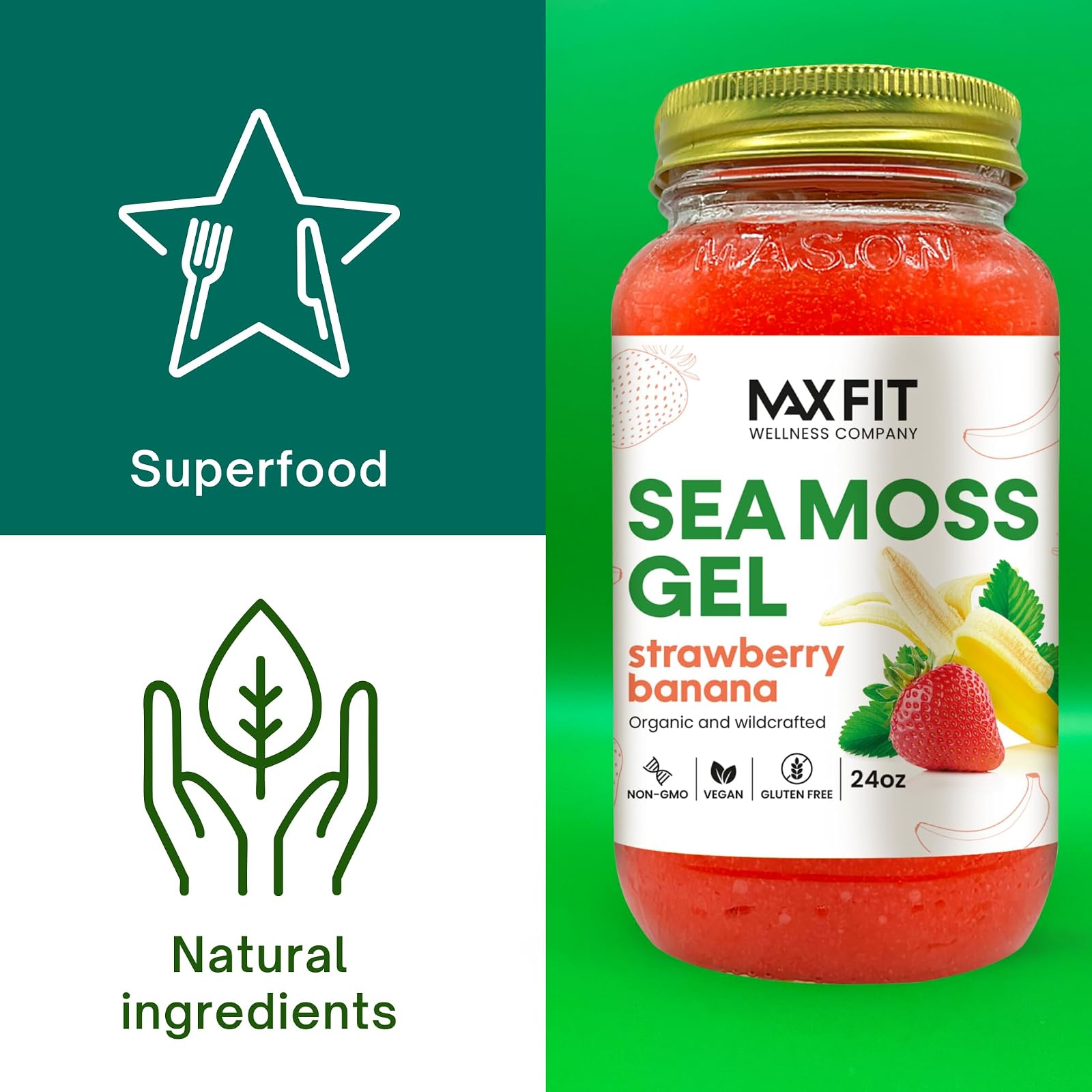 16 oz sea moss gel jar