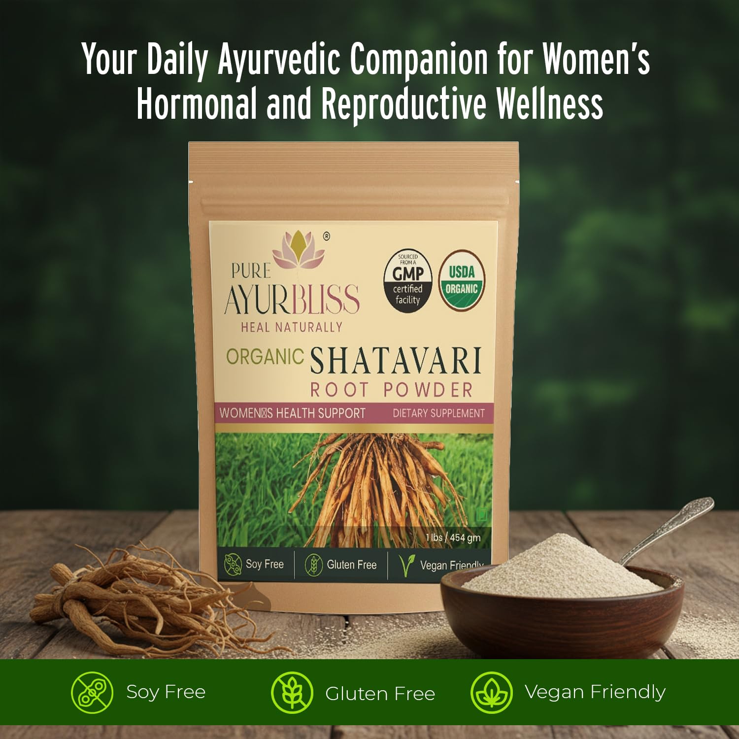 16 oz Shatavari root powder package