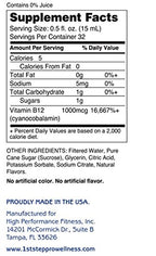 16 oz vitamin B12 supplement bottle