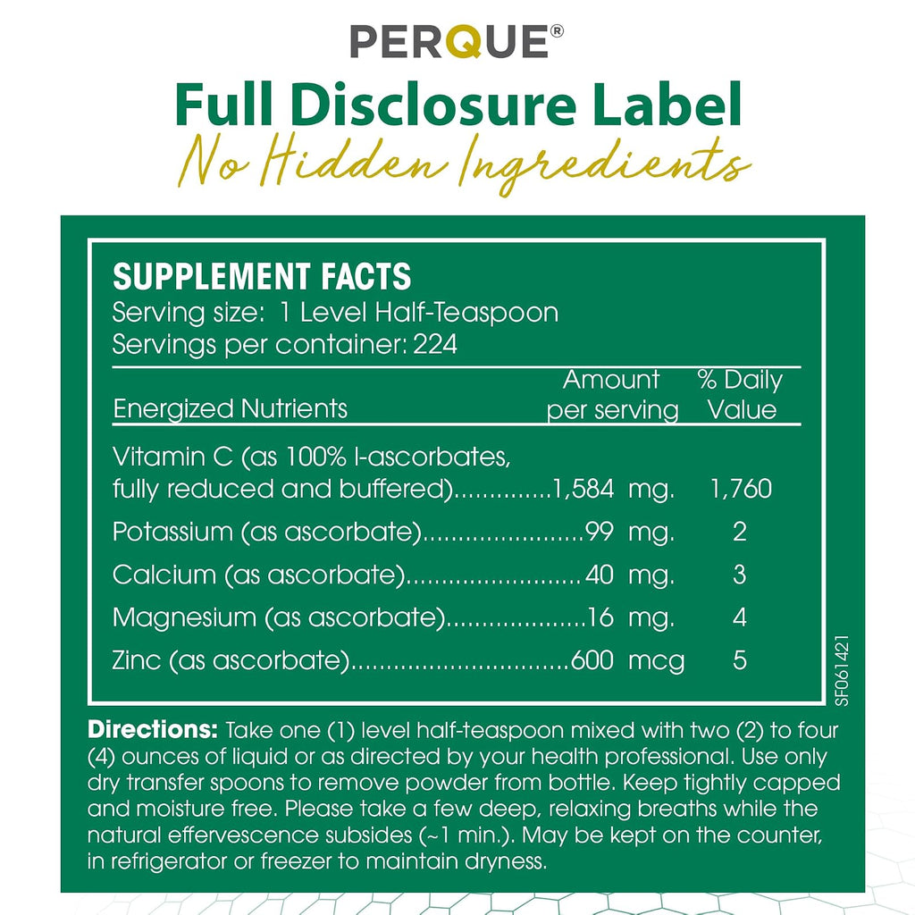 16 oz vitamin C powder container